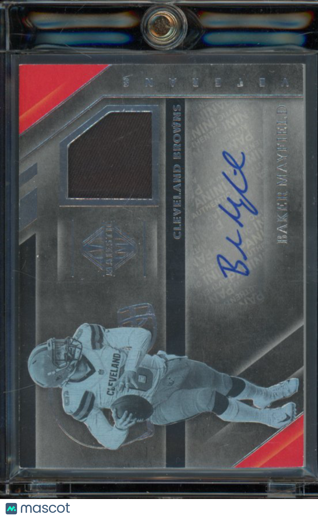 2019 Majestic Baker Mayfield Patch Auto /25 – The Card Capital