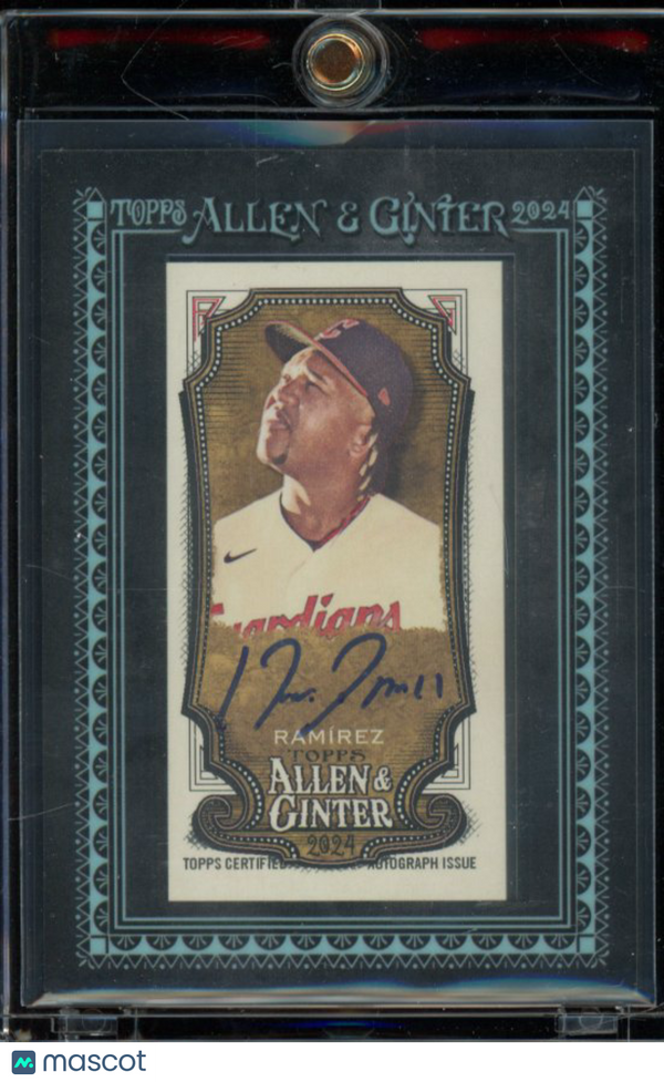 2024 Allen & Ginter Jose Ramirez Mini Auto /25 – The Card Capital