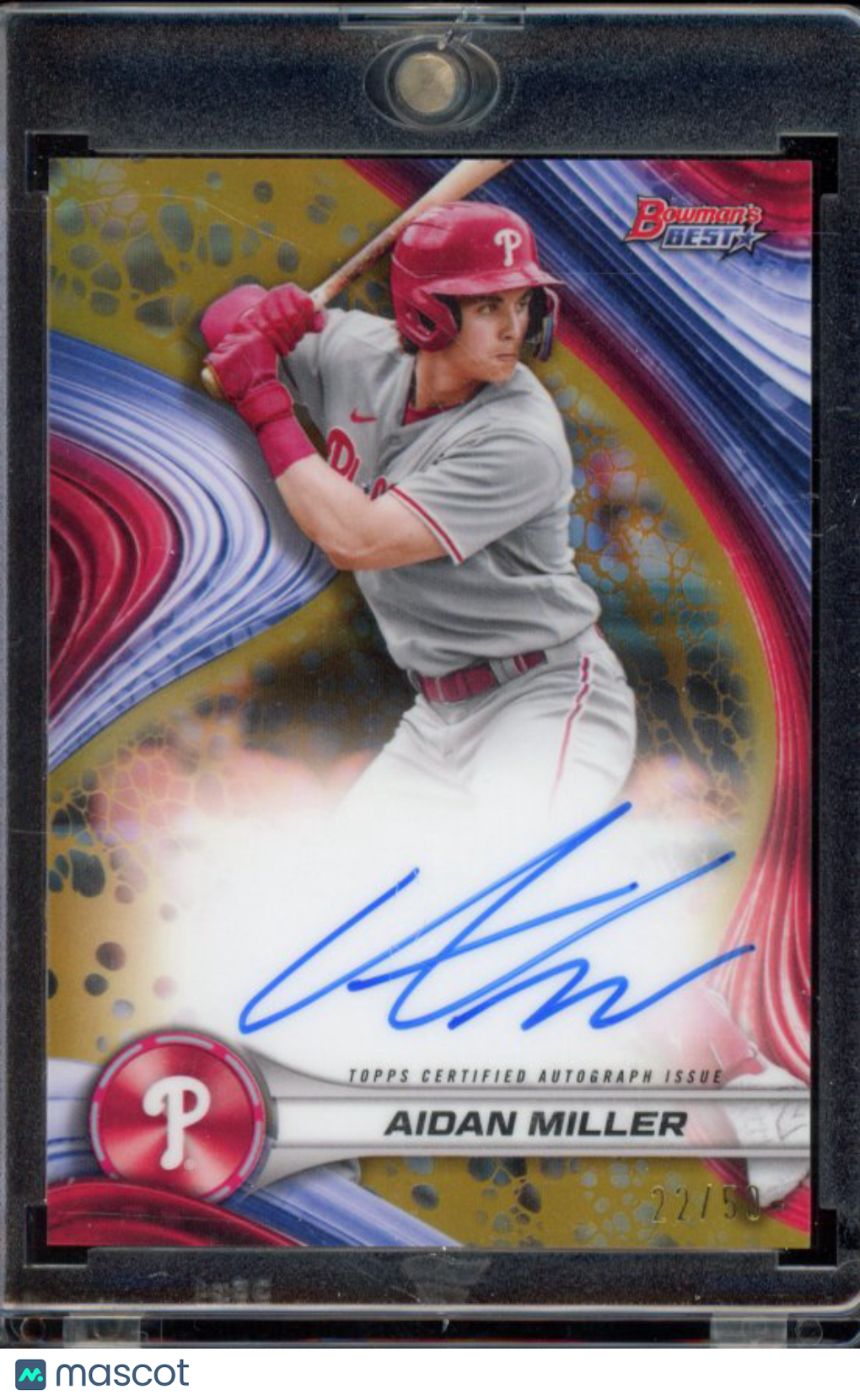 2024 Bowman's Best Aidan Miller Gold Auto /50 – The Card Capital