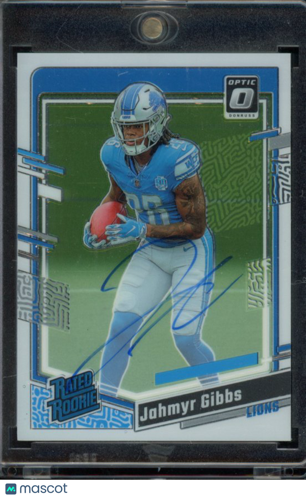 2023 Optic Jahmyr Gibbs Rookie Auto /99 – The Card Capital