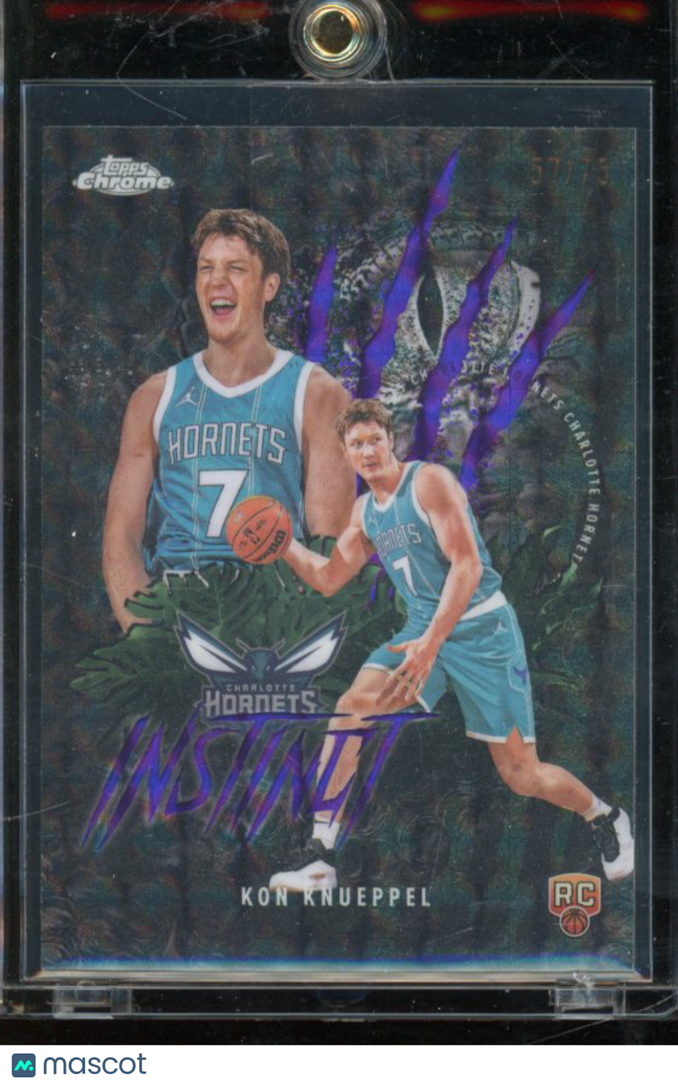 2025-26 Topps Chrome Kon Knueppel Purple Instinct Rookie /75 – The Card ...