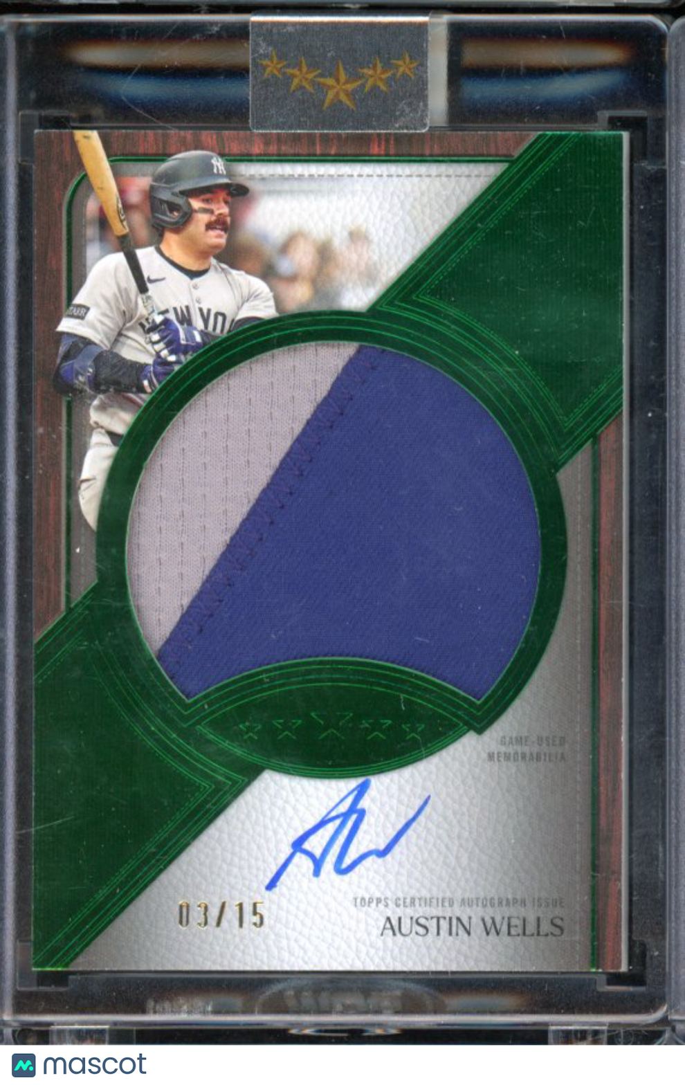 2025 Five Star Austin Wells GU Patch Auto /15 – The Card Capital