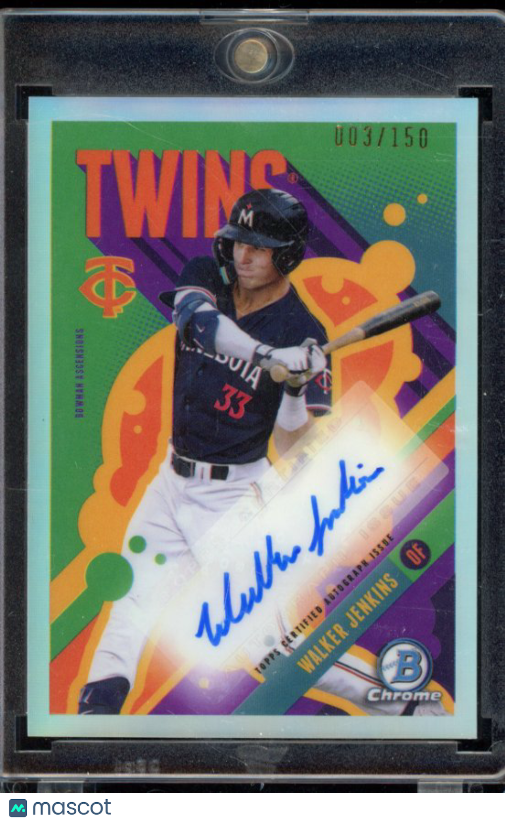 2024 Bowman Chrome Walker Jenkins Ascensions Auto /150 – The Card Capital