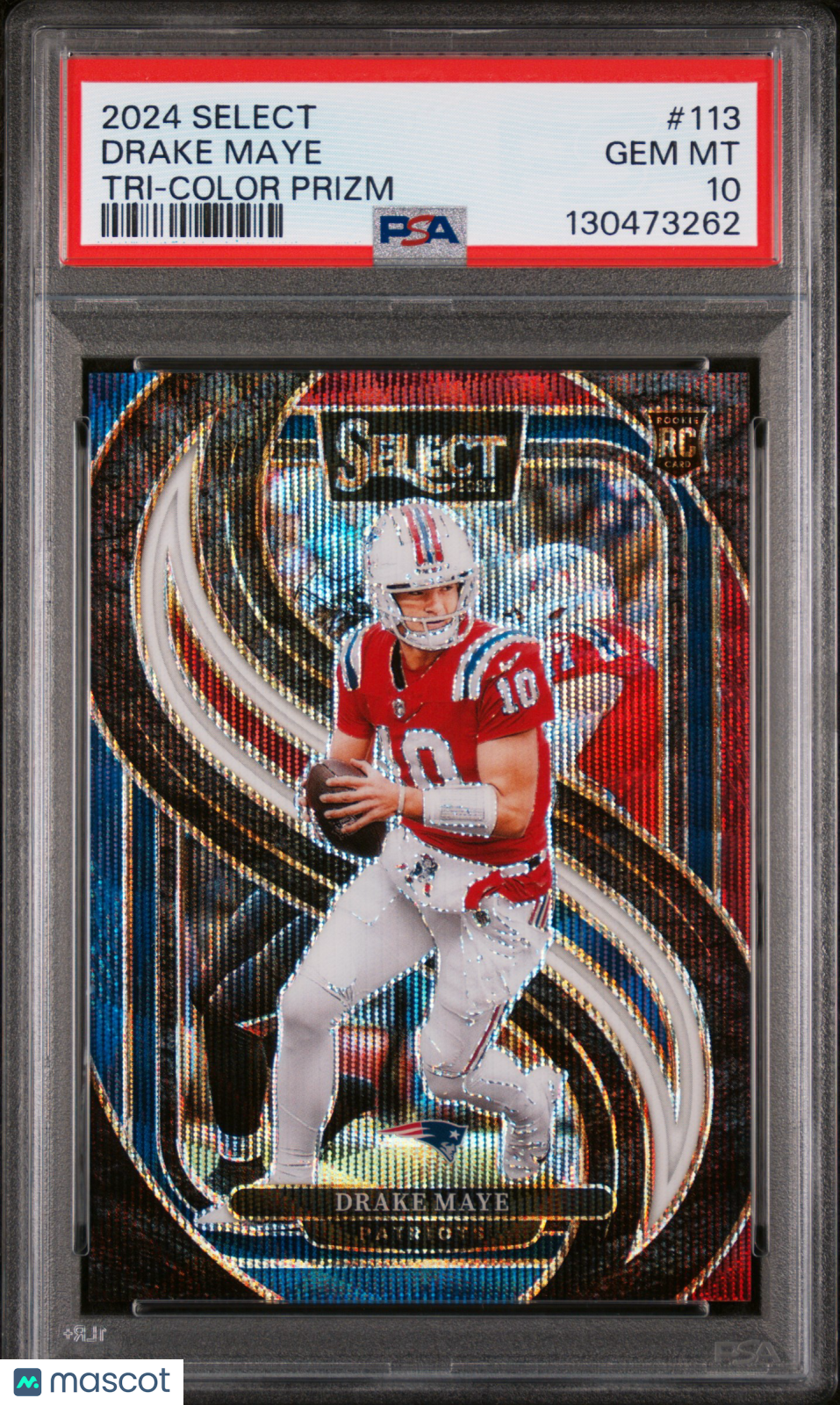 2024 Select Drake Maye Tri Color Rookie /249 PSA 10 – The Card Capital