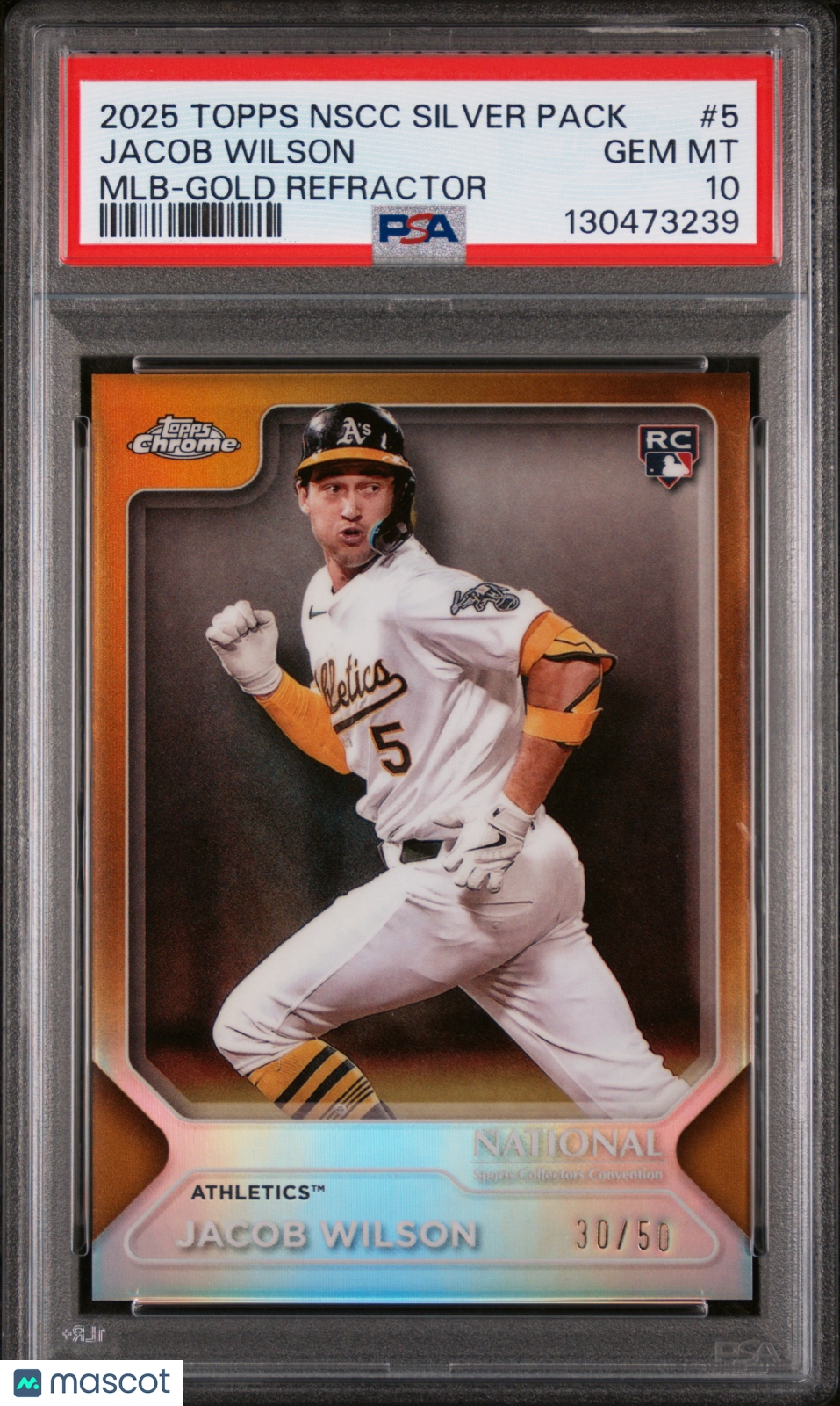 2025 Topps NSCC Silver Pack Jacob Wilson Gold /50 Rookie PSA 10 – The ...
